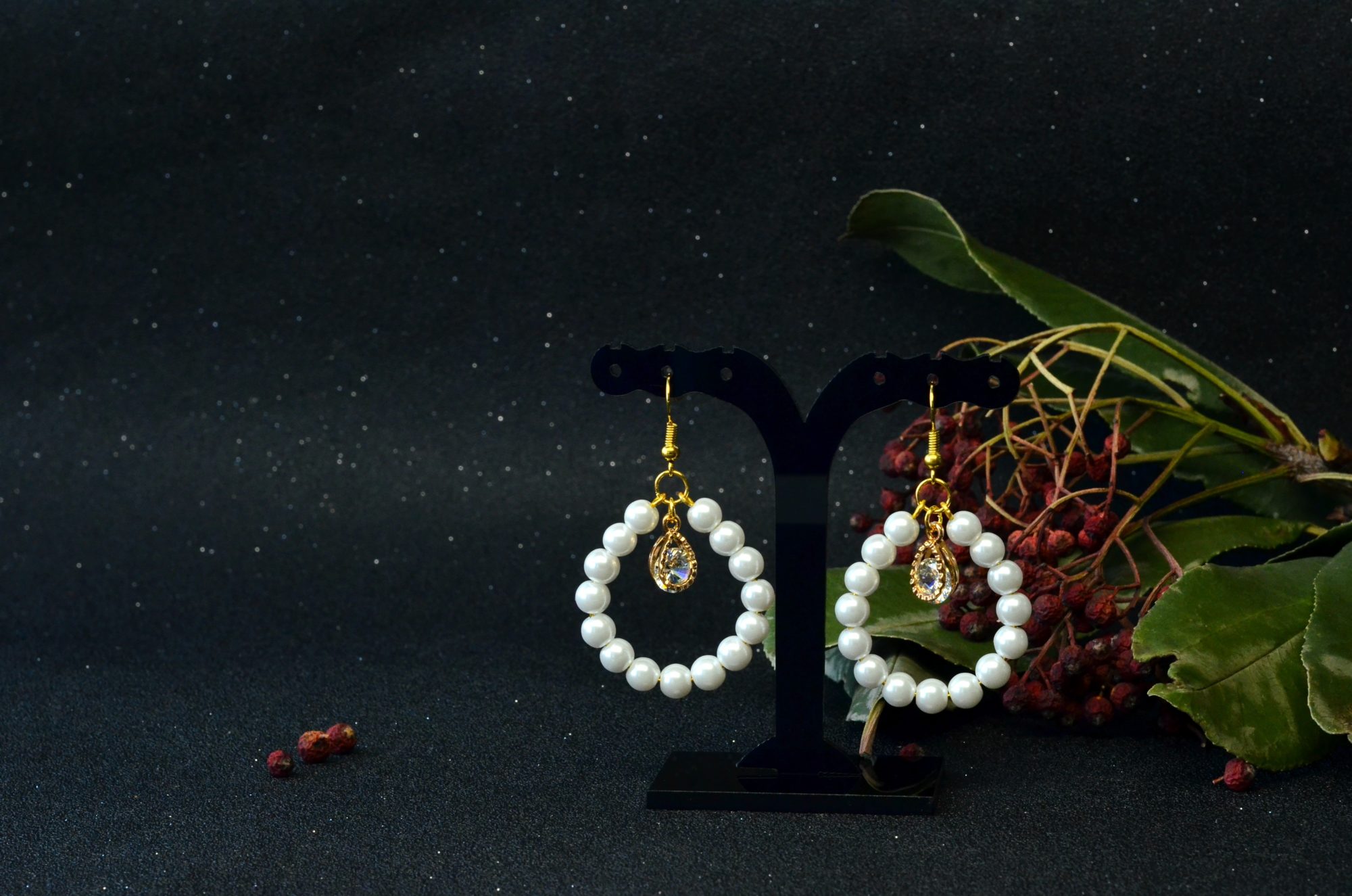 DIY Jewelry - Pearls Loop Dangle Earrings - Ef Zin Creations