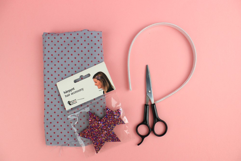 5 minutes diy - How to make a Glitter Star Headband